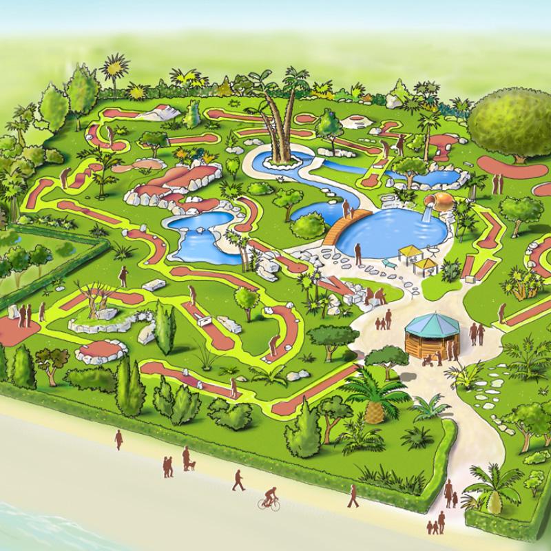 Mappa Mini Golf Rimini - Piras Agenzia Web Grafica Rimini